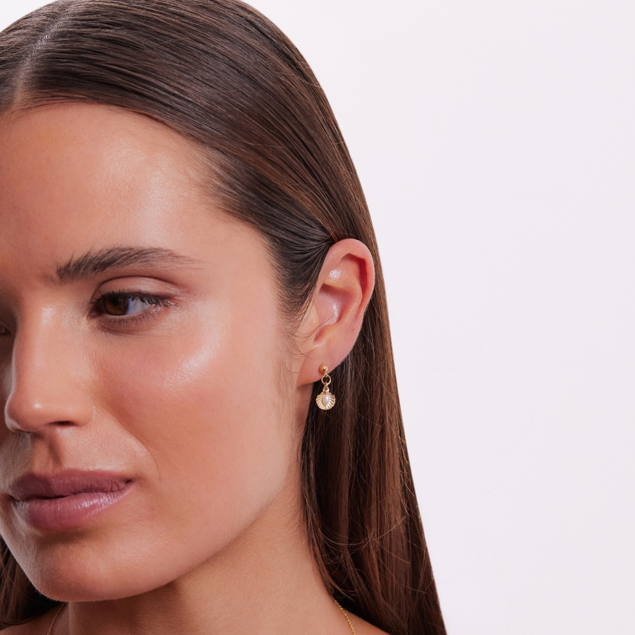 Conchi Earrings Gold – Alana Maria Jewellery